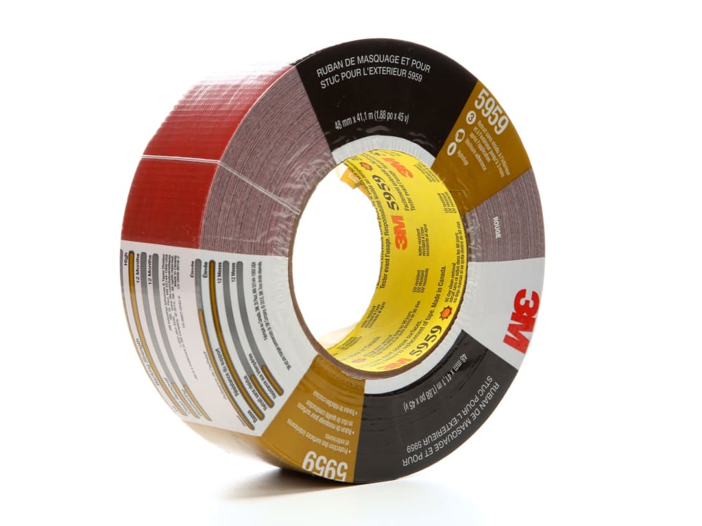 3M 7000124742 - Outdoor Masking and Stucco Tape, 5959 Series, Red (48mm ...