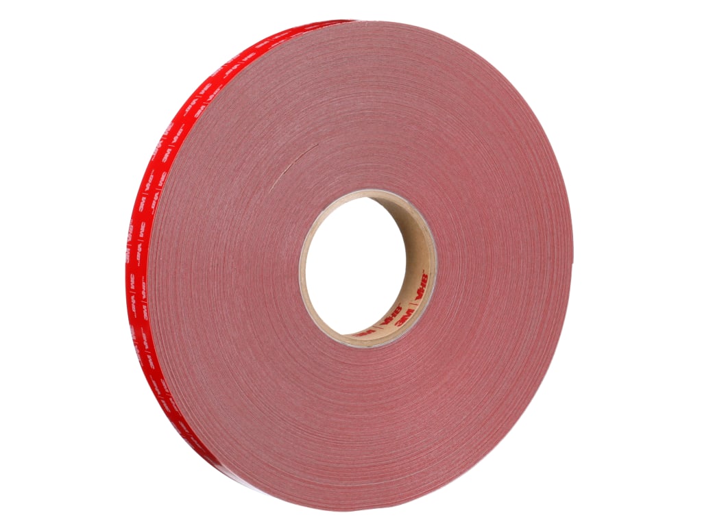 3M 7100010277 - 4991 VHB tape (90 mil Thickness, 5 mil Red Printed ...