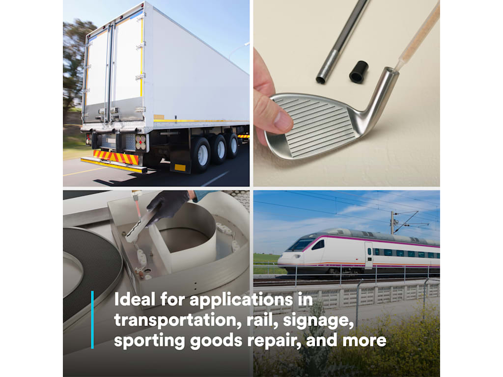 3M 7100233348 - Scotch-Weld Low Odor Acrylic Adhesive DP8710NS, Black ...