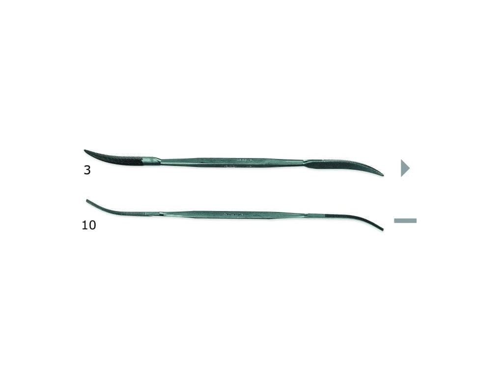 Crescent Nicholson 41102 - Silversmith’s Rifflers, 7-1/2", Style 10, 2 ...