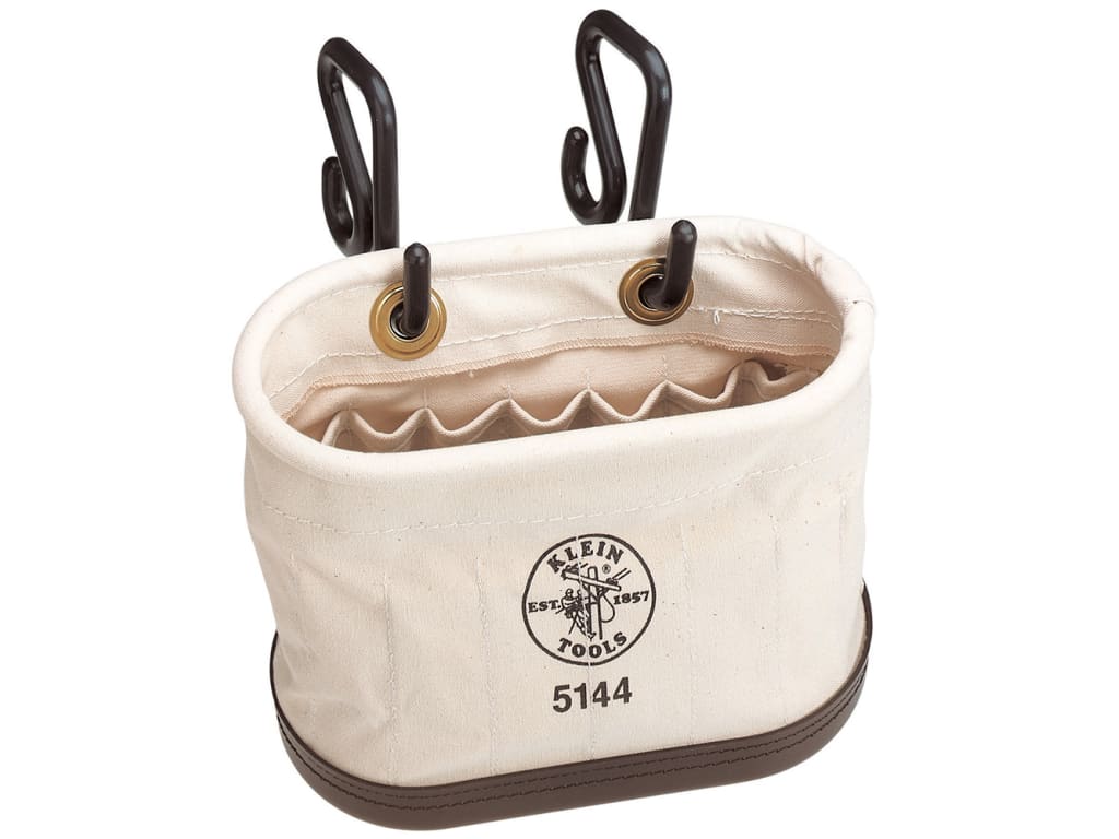 Klein Tools 5144 Aerial Oval Bucket 15 Pockets with Hooks | TEquipment