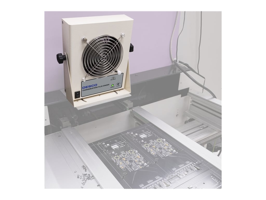 Desco 60503 - Ionizer, Adjustable Single-Fan, Benchtop, Chargebuster ...