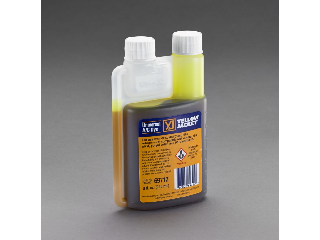 Yellow Jacket 69712 UNIVERSAL A/C DYE - 8 OZ | TEquipment