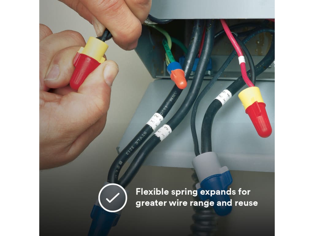 3M 7000058824 - R/Y+JUG Performance Plus R/Y+ Wire Connector, Flexible Spring | TEquipment