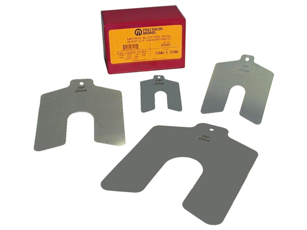 Precision Brand 81955 75mm x 75mm Stainless Steel Metric Slotted Shim ...