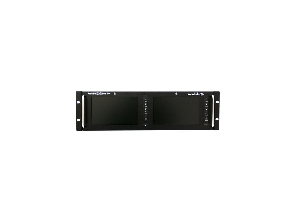 vaddio 999-5510-012 PreVIEW HD Dual 7.0" LCD Rack Mount Monitor ...