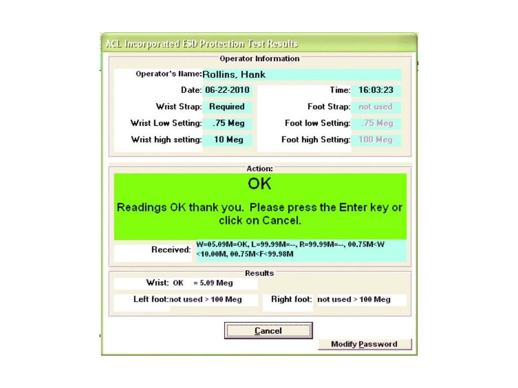 ACL Staticide 750USB - Combo Tester w/Footplate, Stand, USB Cable ...