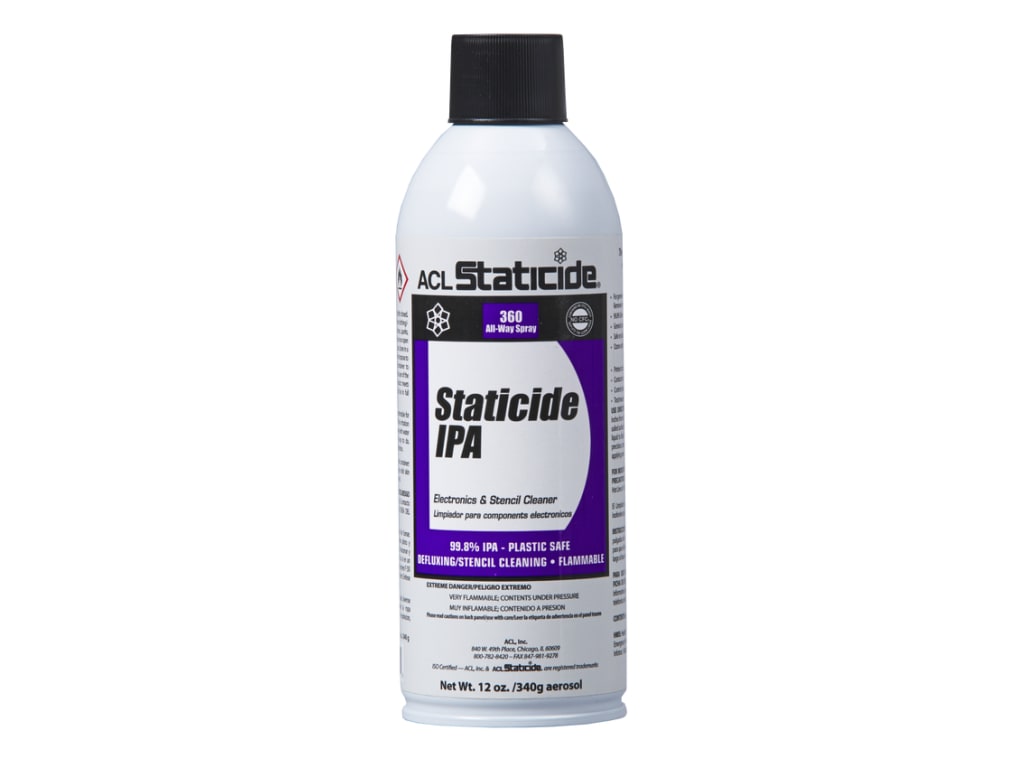 ACL 8625 - Staticide 99.8% IPA Isopropyl Alcohol, 12oz | TEquipment