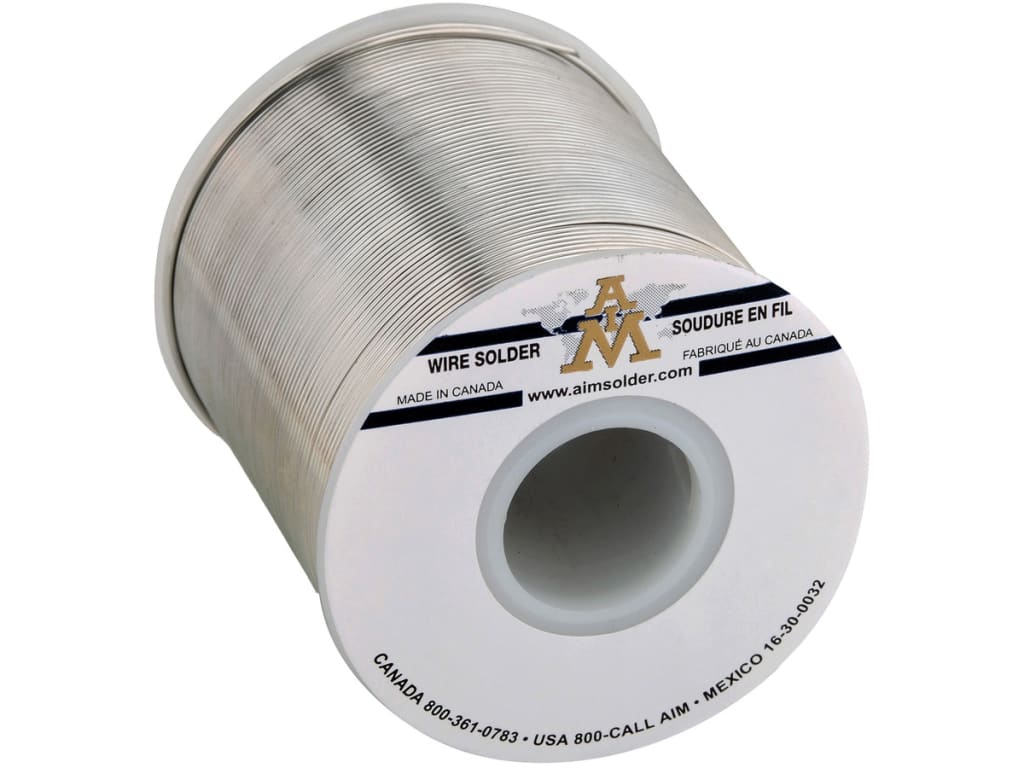 AIM Solder 15104 - Solder Wire, Glow Core 2.5%, SN100C, 0.125" Dia, 1LB ...