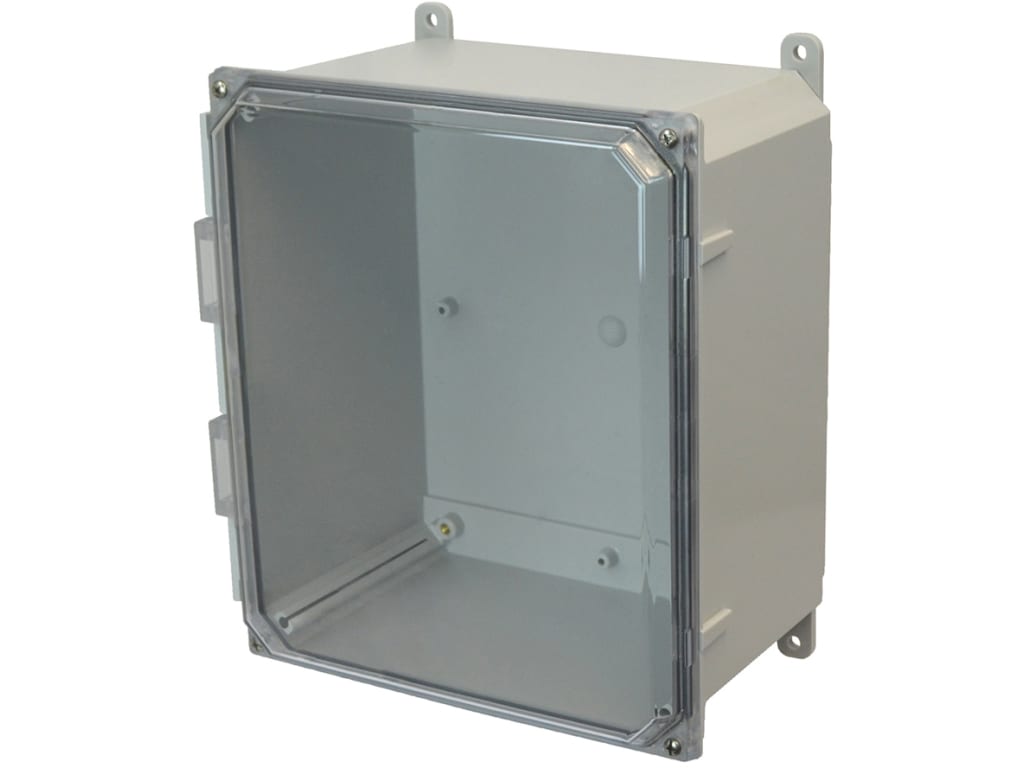 Allied Moulded AMP1206CCH Hinged 2-Screw Clear Cover Wall Mount ...