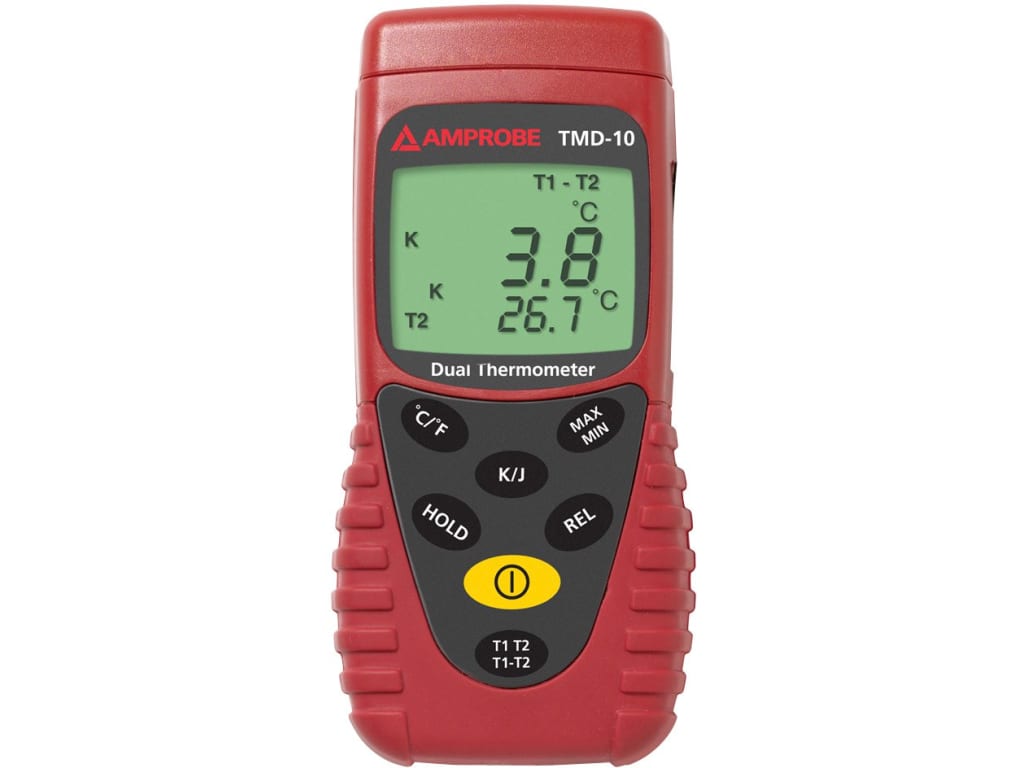 Amprobe TMD10 Thermometer Dual Temperature Meter | TEquipment