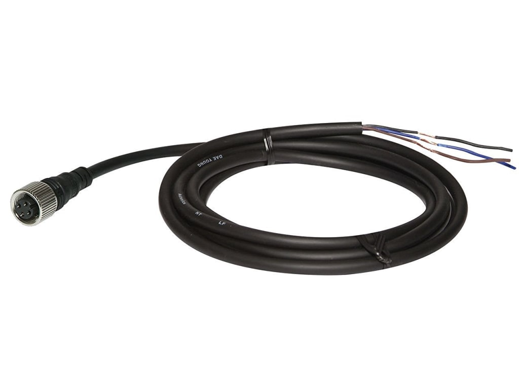 Autonics CID4-3T 4P X 3M(Black), Extension Cable of Area sensor ...