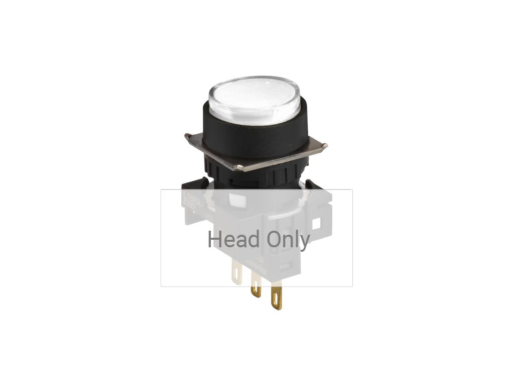 Autonics L16RR-EW - 16 mm Pilot Light, 6 Round Type, Extend, White ...