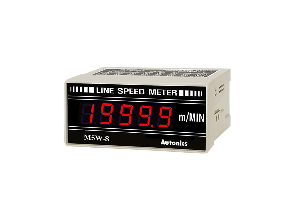Autonics M5W-S-1 - Speed Meter, 19999 m / min, 0 - 10 VDC | TEquipment