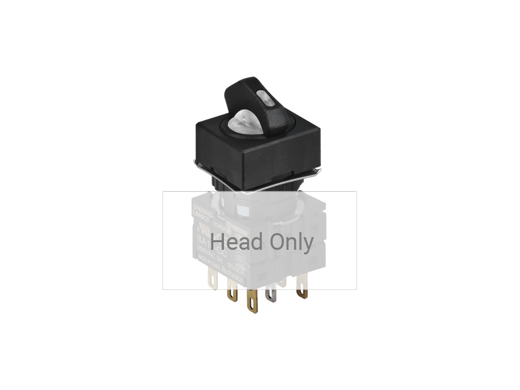 Autonics S16SRS-L4W - 16mm Square Selector Switch (Head Only ...