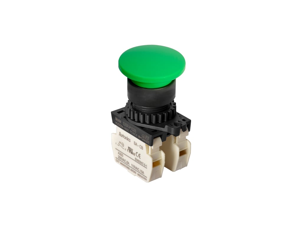 Autonics S2BR-P1G2B 22/25 mm Mushroom-Head Push Button Switches | TEquipment