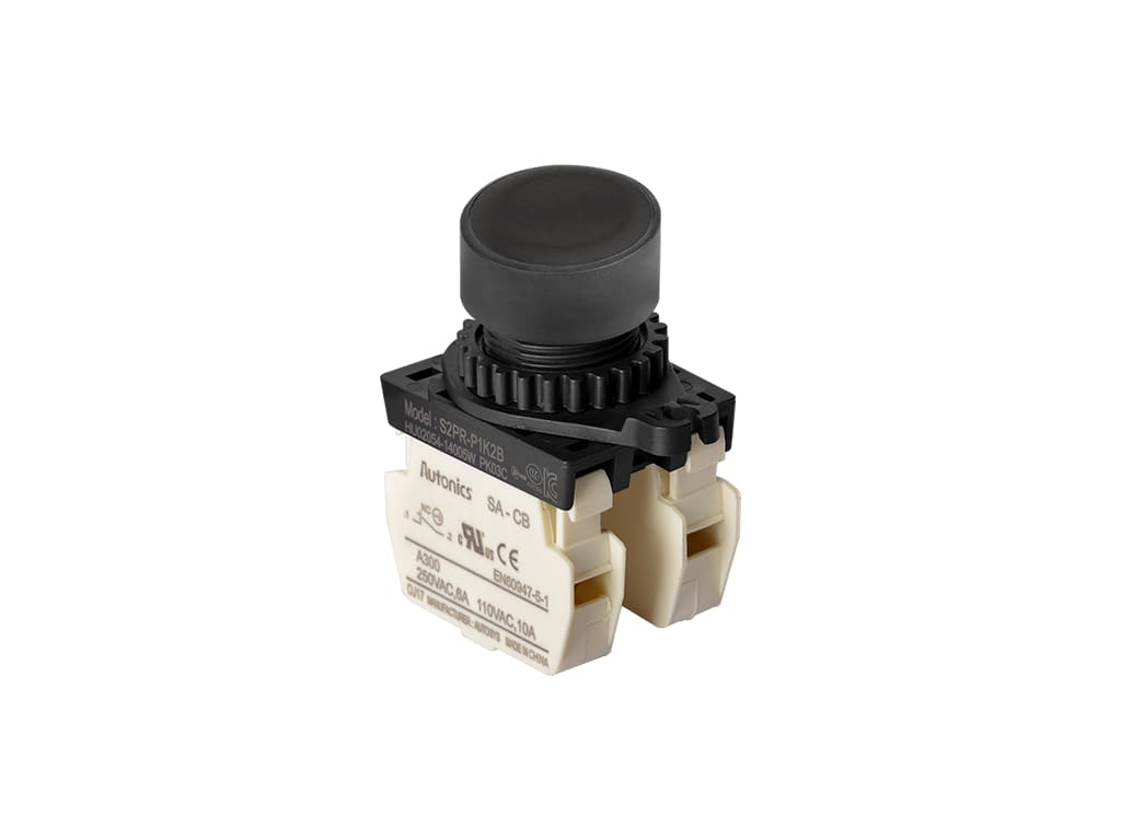 Autonics S2PR-P1K2B 22/25 mm Push Button Switches - Black | TEquipment