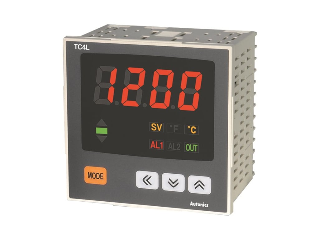 Autonics TC4L-14R Temperature Controller, 1/4DIN, Single display 4 Digit, PID Control, Relay and ...