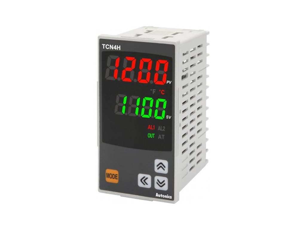 Autonics TCN4H-24R Temperature Controller, 1/8DIN, Dual display 4 Digit, PID Control, Relay and ...