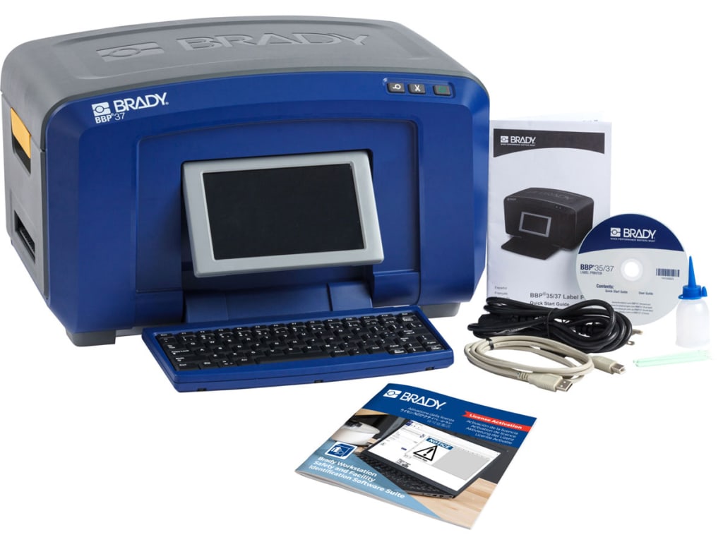 Brady BBP37-BWSSFID - Label Printer, Multicolor and Cut, Workstation ...