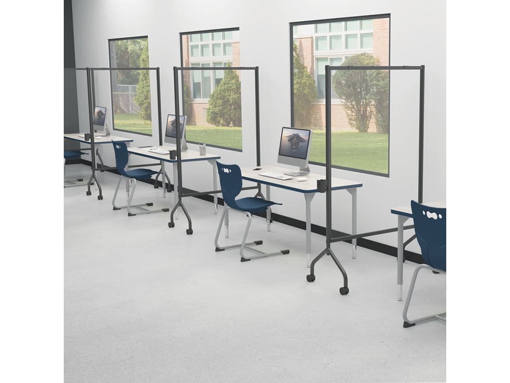 Balt MooreCo 62543-CLEAR - Clear Divider on Wheels, 54"H x 38.5"W ...