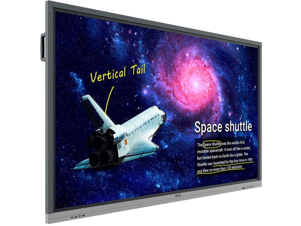 BenQ RE7501 - Interactive Display for Education, 75" 4K UHD 550 Nits ...