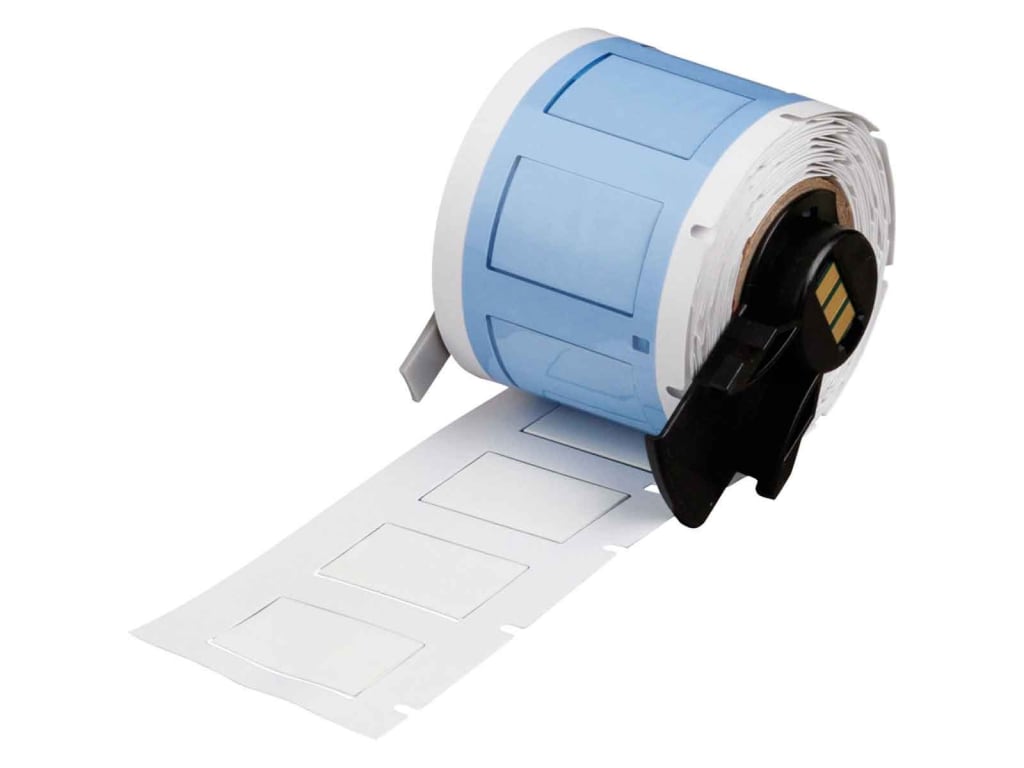 Brady PSPT-375-1-WT - Heat Shrink Wire and Cable Labels, 3/8" Dia, 1 ...