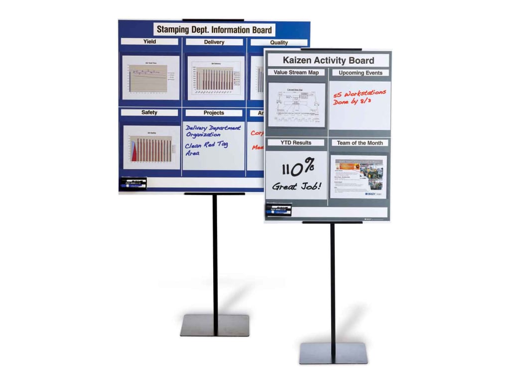 Brady 112631 - Floor Stand for Lean Communication Boards | TEquipment