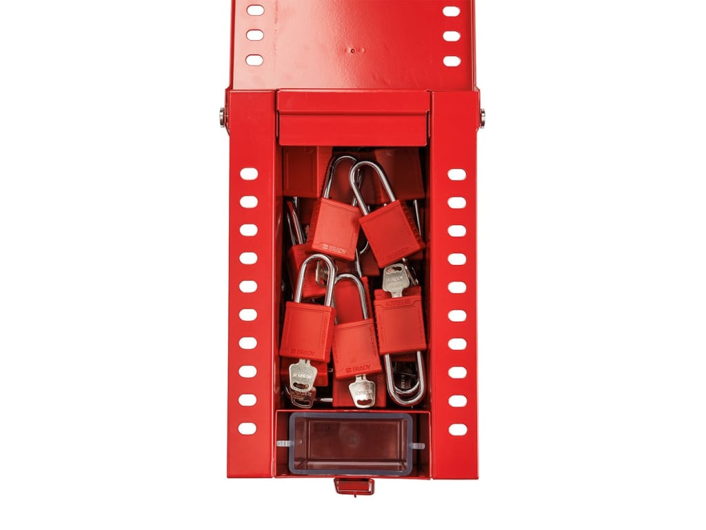 Brady Portable Group Lock Box Metal Lockout Safety Storage Brady ...