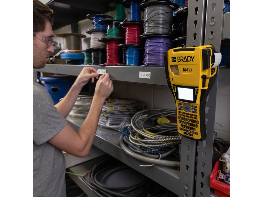 Brady M410-SFID - Handheld Label Printer, w/ Safety & Facility ID ...