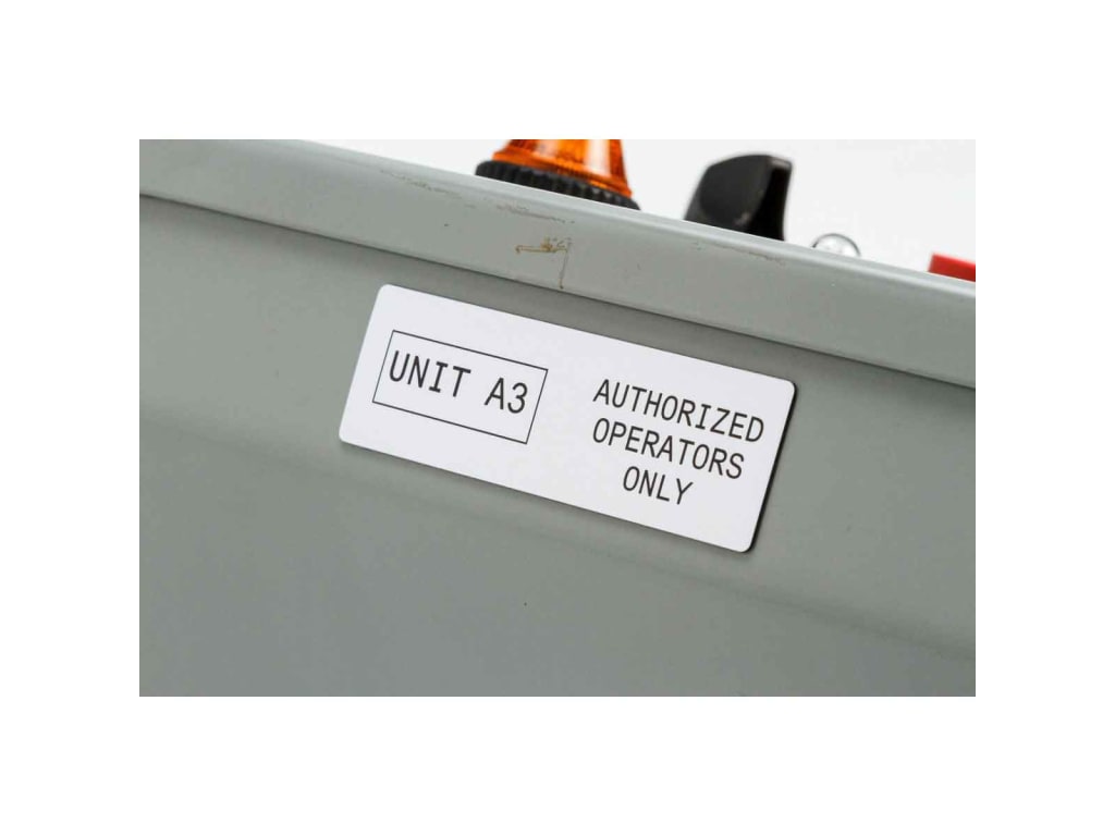 Brady THTEP-176-593-.5 - Raised Panel Polyester Rectangular Labels, 1 ...