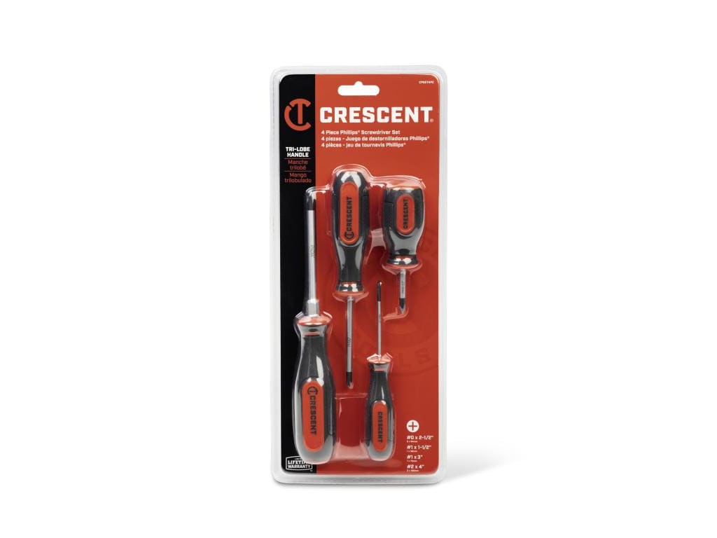 Crescent Nicholson CPSET4PC - 4 Piece Philips Dual Material Screwdriver ...
