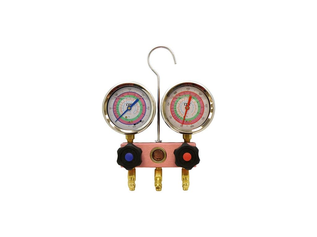 CPS MV3H3 Vortech Deep Vacuum 2 Valve Manifolds, Oil Filled Gauges ...