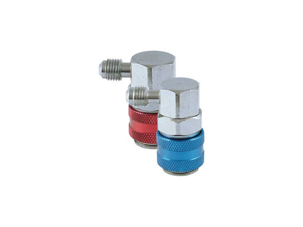 CPS QC90SET - 1/4" SAE 90 R-134a Automotive Coupler set w/ AD84 Adapter ...