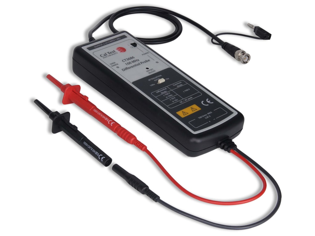 Cal Test CT3686 - 100 MHz Differential Probe (±700 V Maximum ...