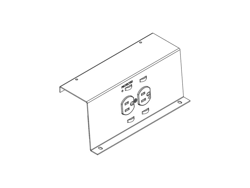 Chief PAC525P2-KIT 2-Plug In-Wall Retro Power Kit | Touchboards