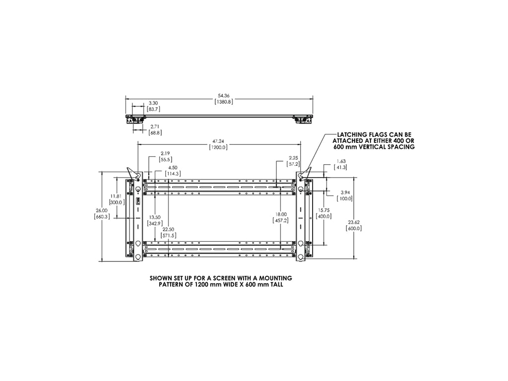Chief PSMH2079 Extra Large, Static Wall Mount - Black | Touchboards
