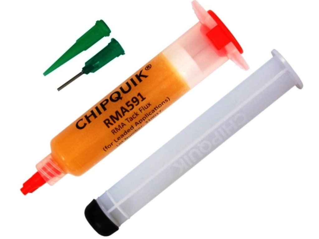 Chip Quik RMA591 - RMA Tack Flux for Leaded in a 10cc Syringe with ...