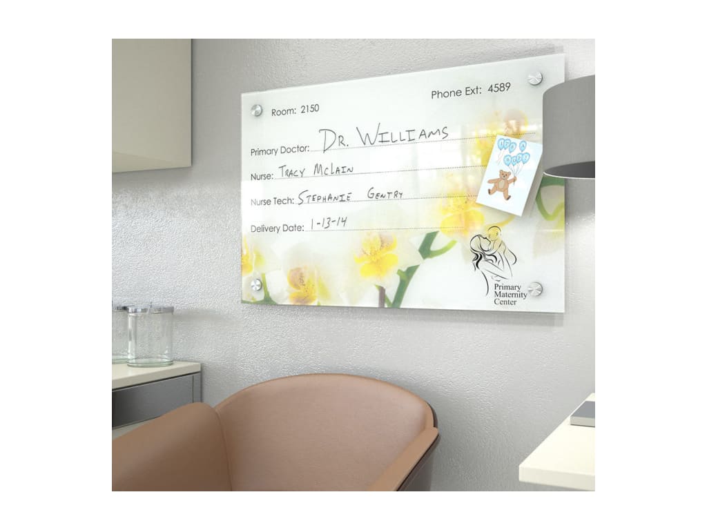 Clarus Healthboard - Glass Dry Erase Board Designed Specifically for ...