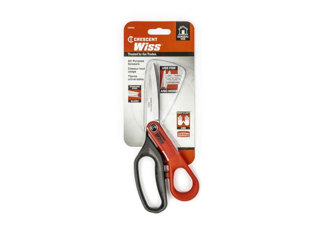 Crescent Wiss CW812S - All Purpose Tradesman Shears, Stainless Steel, 8 ...