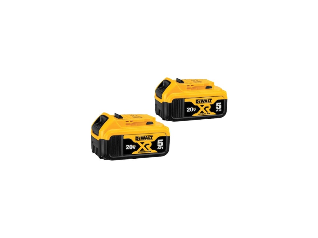 Dewalt DCB205-2 - Battery, XR, 5Ah, Lithium Ion, 2/Pk, 20V Max Series ...