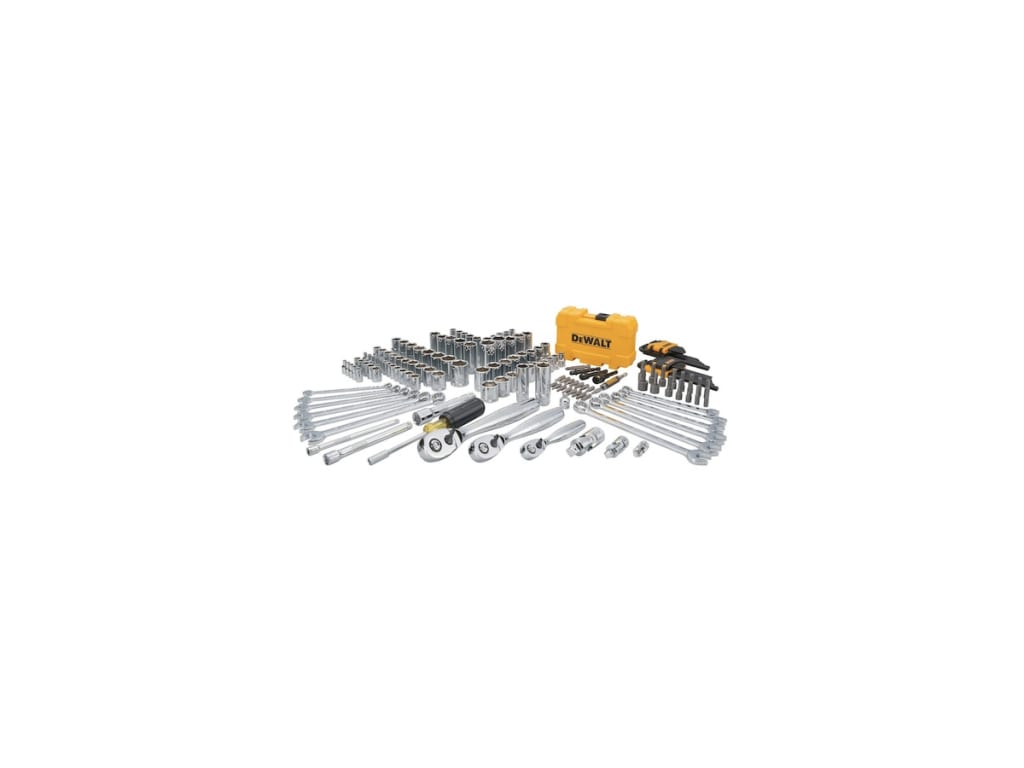 Dewalt DWMT73803 - Mechanics Tool Set, 3 Pear Head Rachets, 168-Pcs ...
