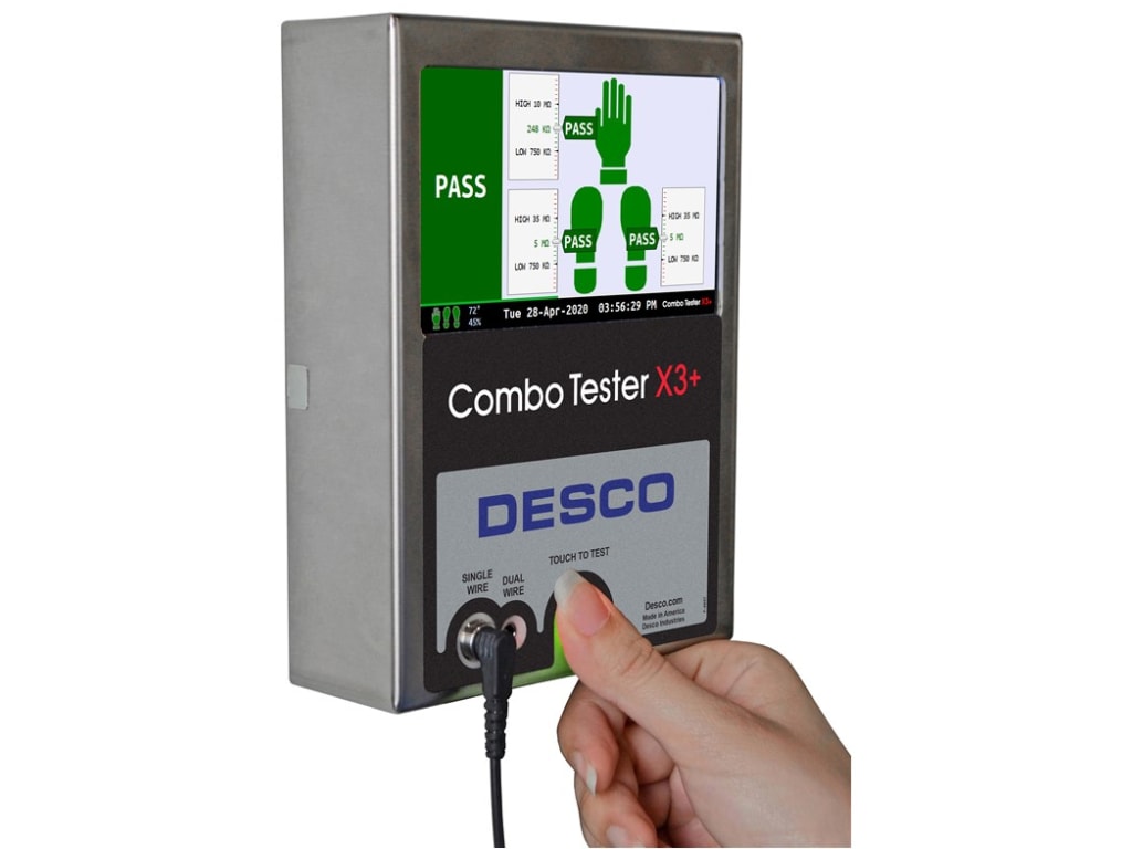 Desco 19265 - Combo Tester X3 Plus with Dual Foot Plate and Touchscreen ...