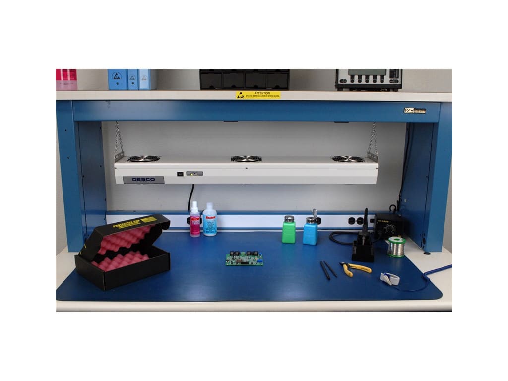 DESCO 60468 - Chargebuster Overhead Ionizer; 3 Fans / With Lights ...