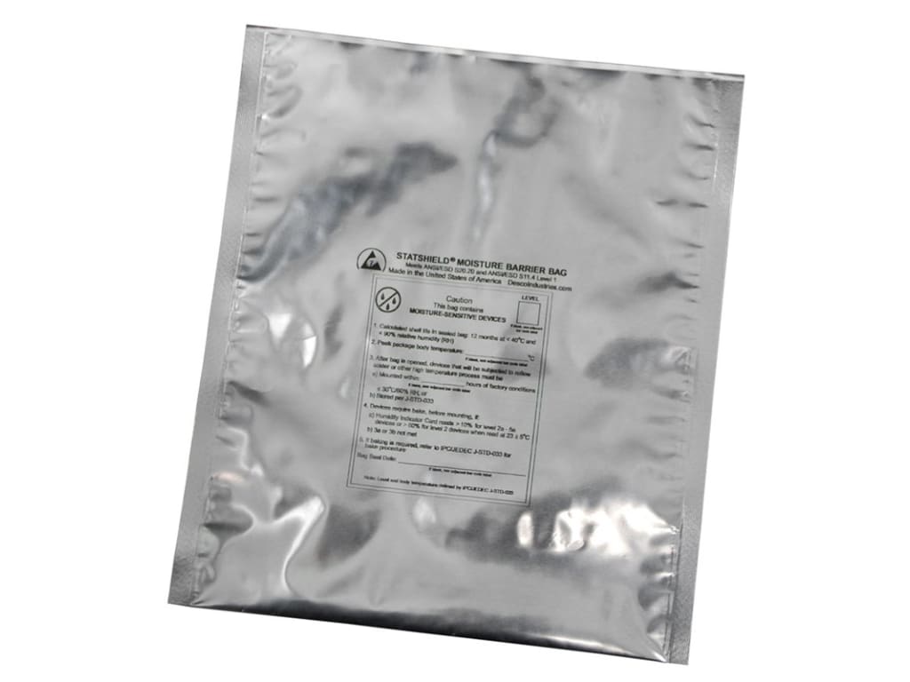 Desco 13965 - Bag, Statshield Foil Mbb, Ipc/ Jedec 4 Mil, 18"x20", 100 ...