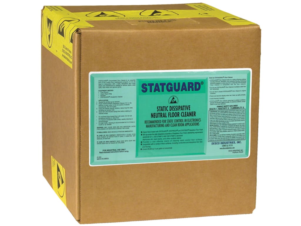 Desco 10561 - Statguard Neutral Floor Cleaner, 2.5 Gallon | TEquipment