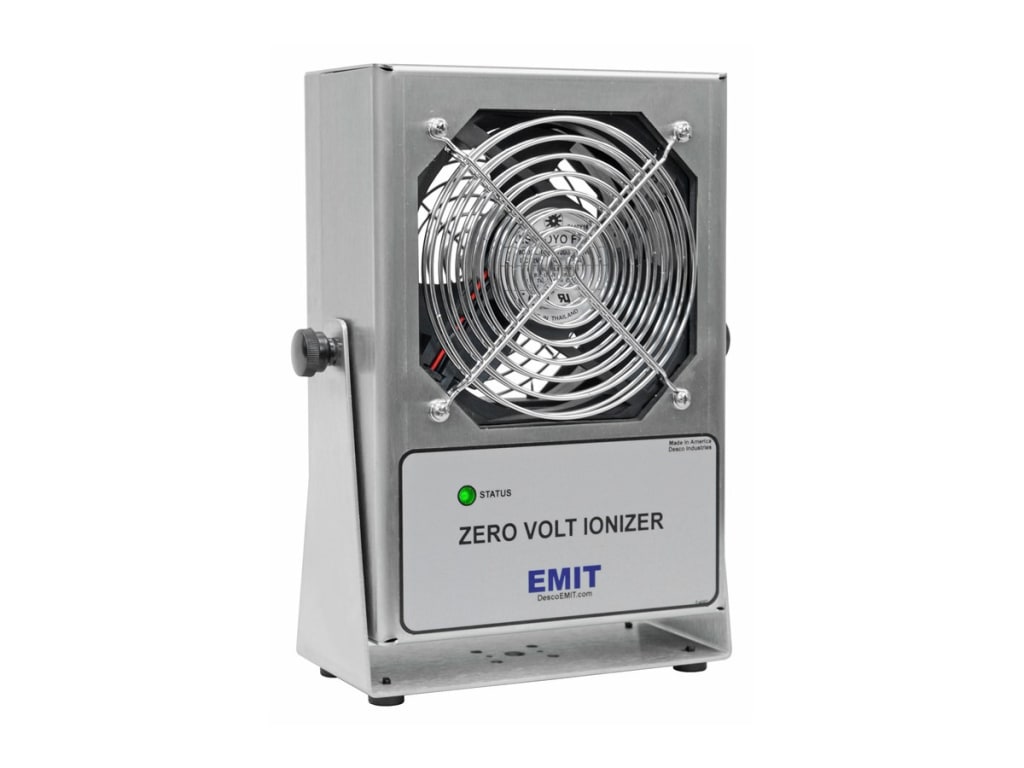 Desco 50670 - Benchtop Ionizer, Zero Volt, 16in x 24in Coverage Area ...