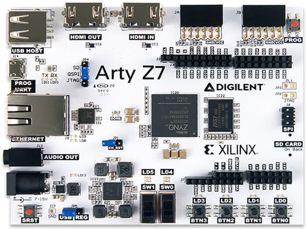 Digilent Arty Z7-20 Zynq SDSoC - Development Board with Zynq SDSoC Voucher | TEquipment