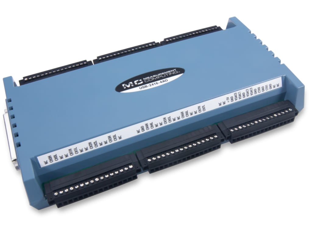 Digilent MCC USB-2416-4AO - Thermocouple and Voltage Measurement USB DAQ Device | TEquipment