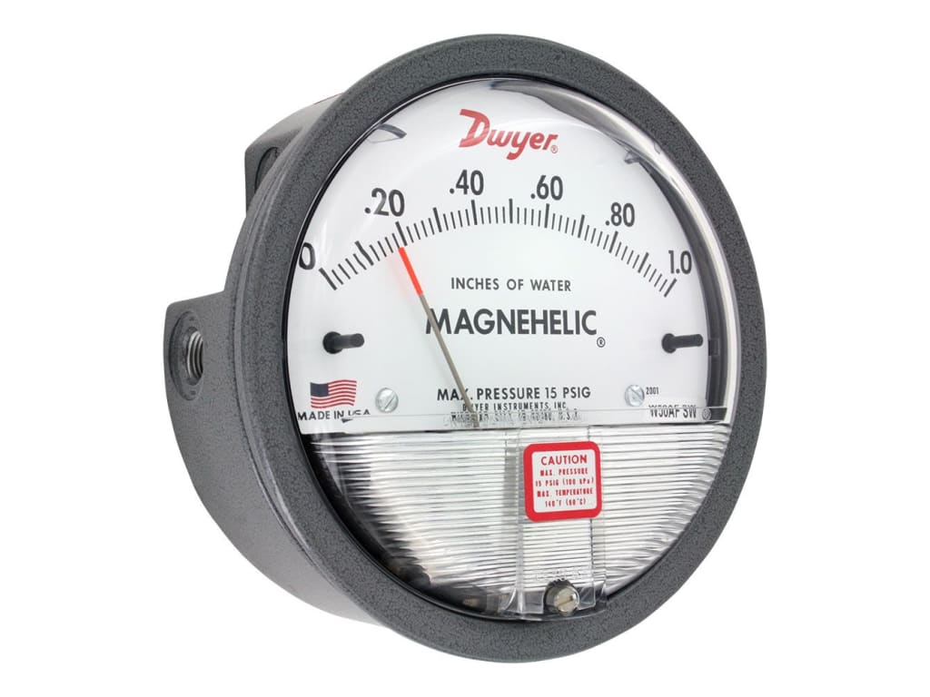 Dwyer 2001 - Magnehelic Differential Pressure Gauge, Range 0-1.0" W.C ...